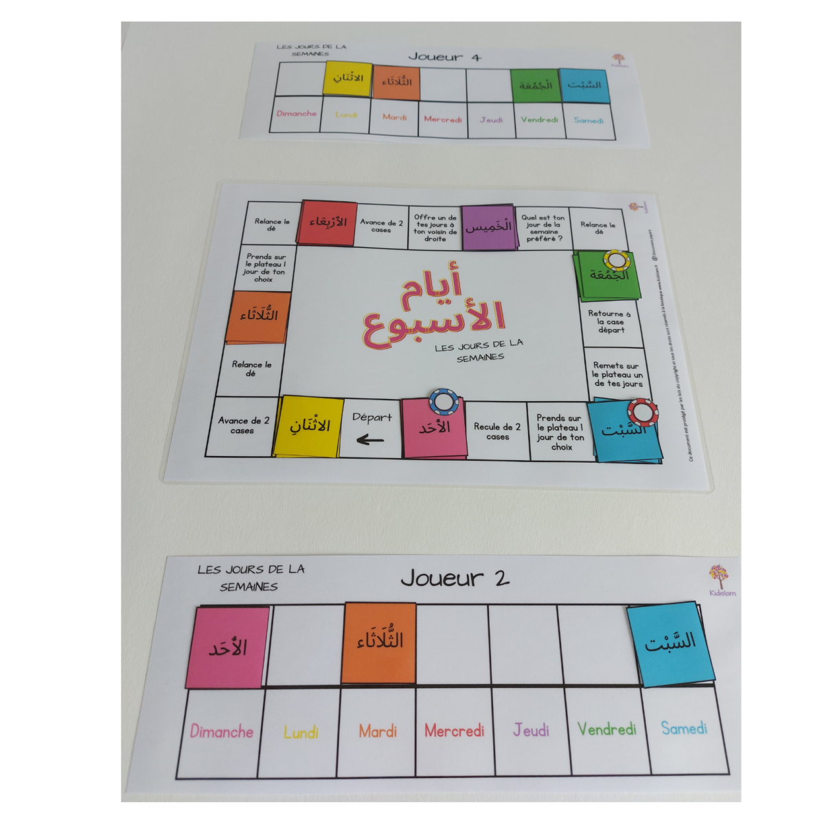 Jeu des jours de la semaine - Kidislam